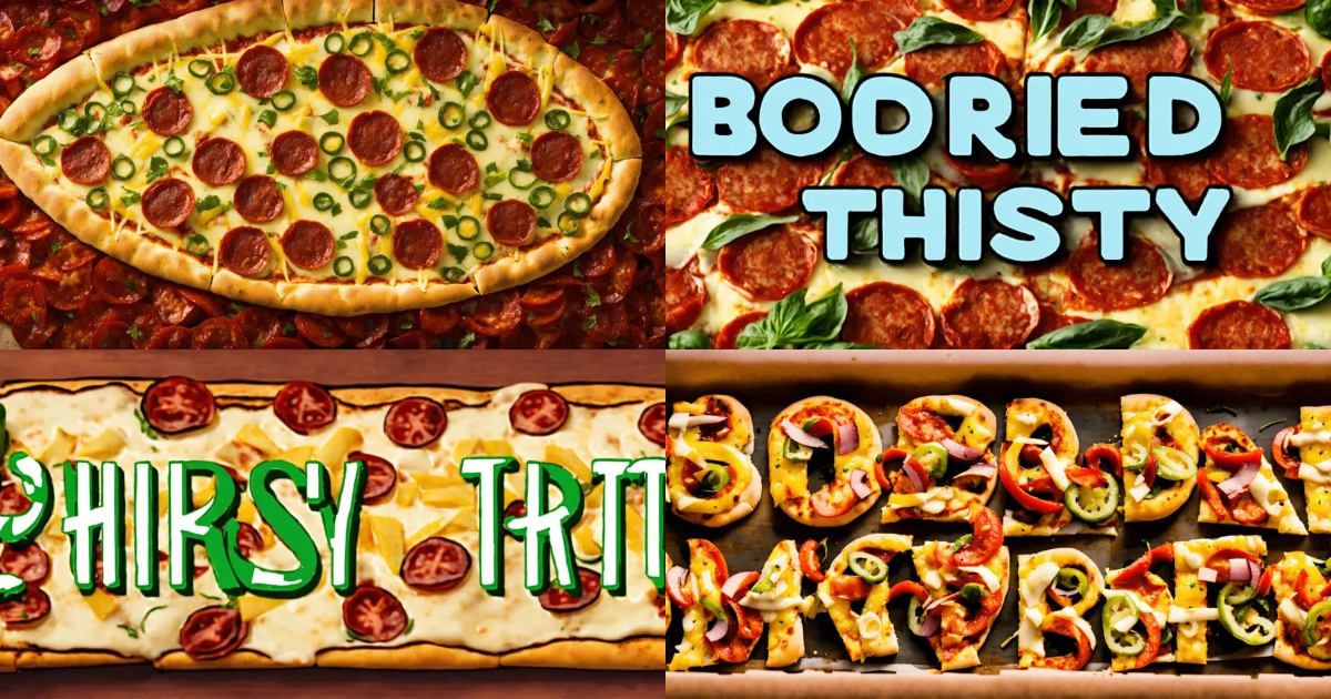 Lexica - A photo of a pizza where the pepperonis are arranged to spell ...