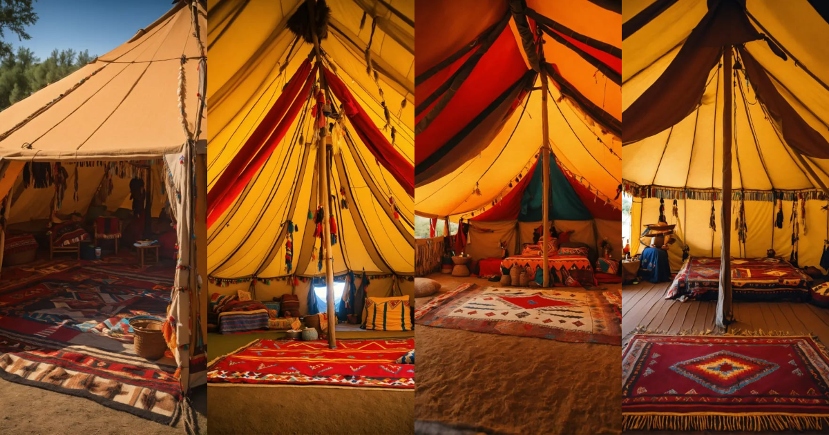 Lexica - Native American tribes, inside the tent , in the tribal region,