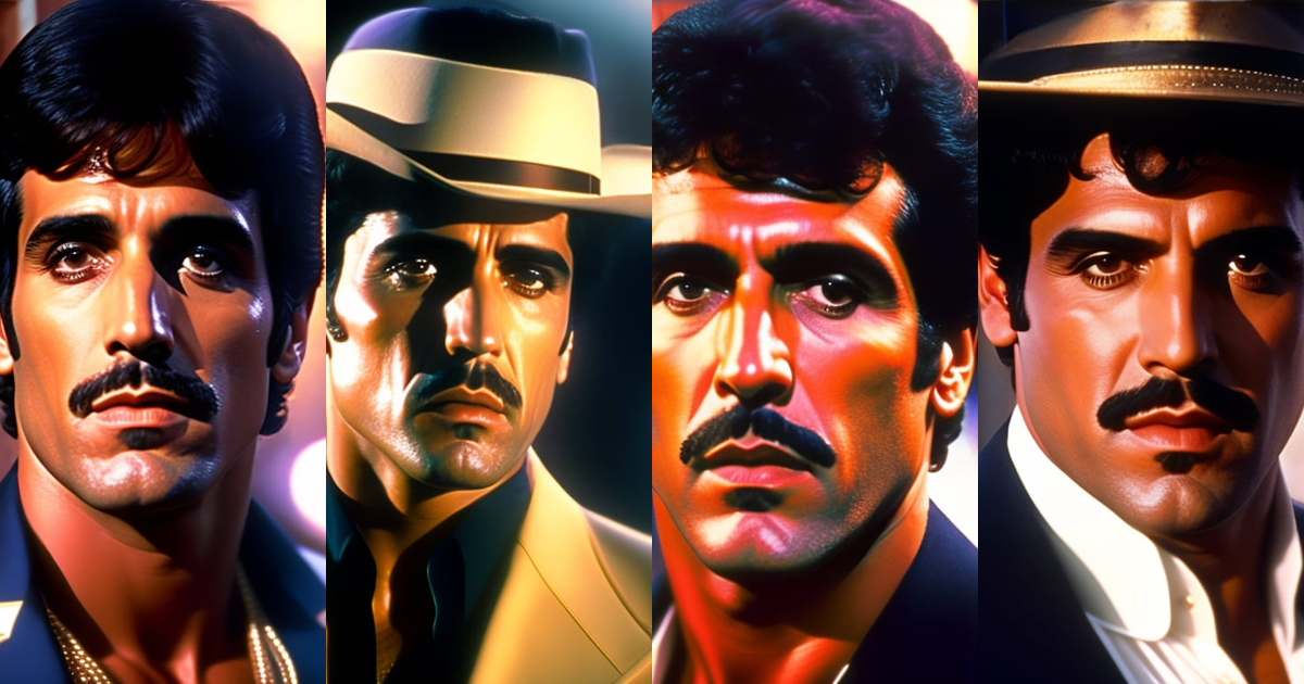 Lexica - Tony montana from movie scarface 1 9 8 3 and Pablo Escobar ...