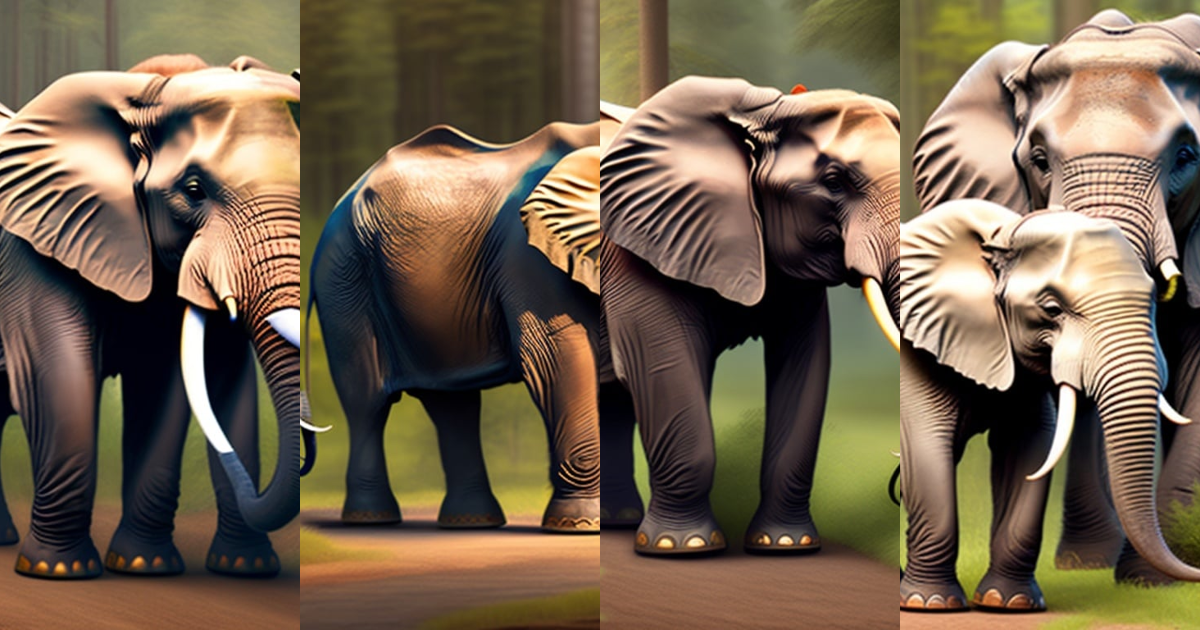 Lexica - Once in a lush forest, a mighty elephant and a tiny ant lived ...