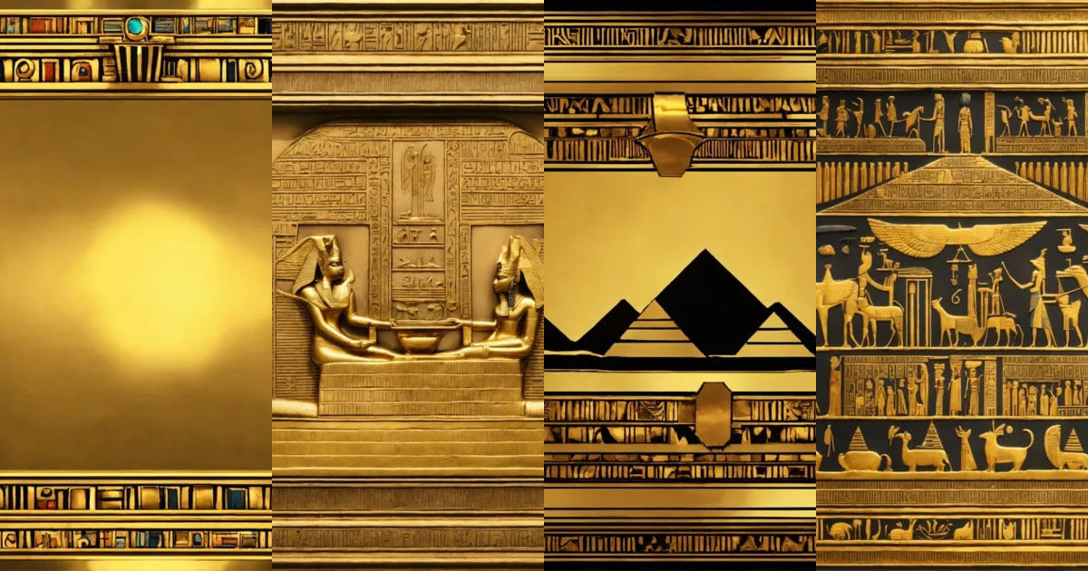 Lexica - Ancient egypt gold frame