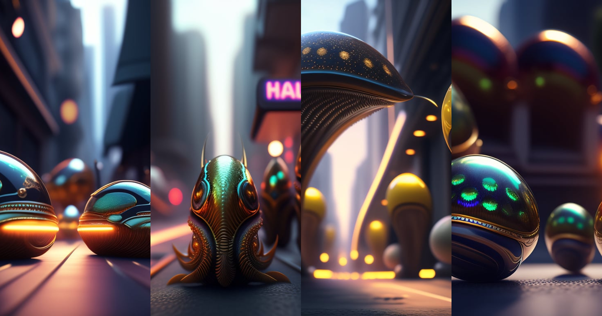 Lexica - Many different creepy mollusc alien race individuals in line ...