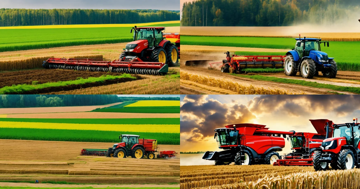 Lexica - Collage on the theme of Belarusian agriculture, harvesting ...