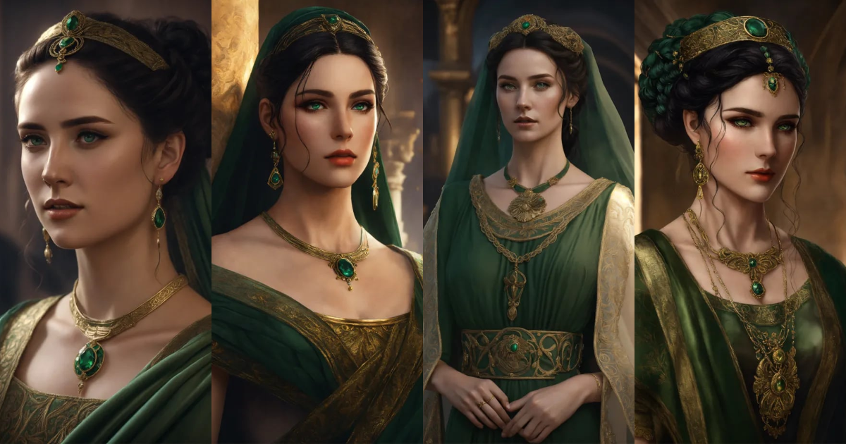 Lexica - A noble roman woman with dark hair and dark green eyes, hair ...