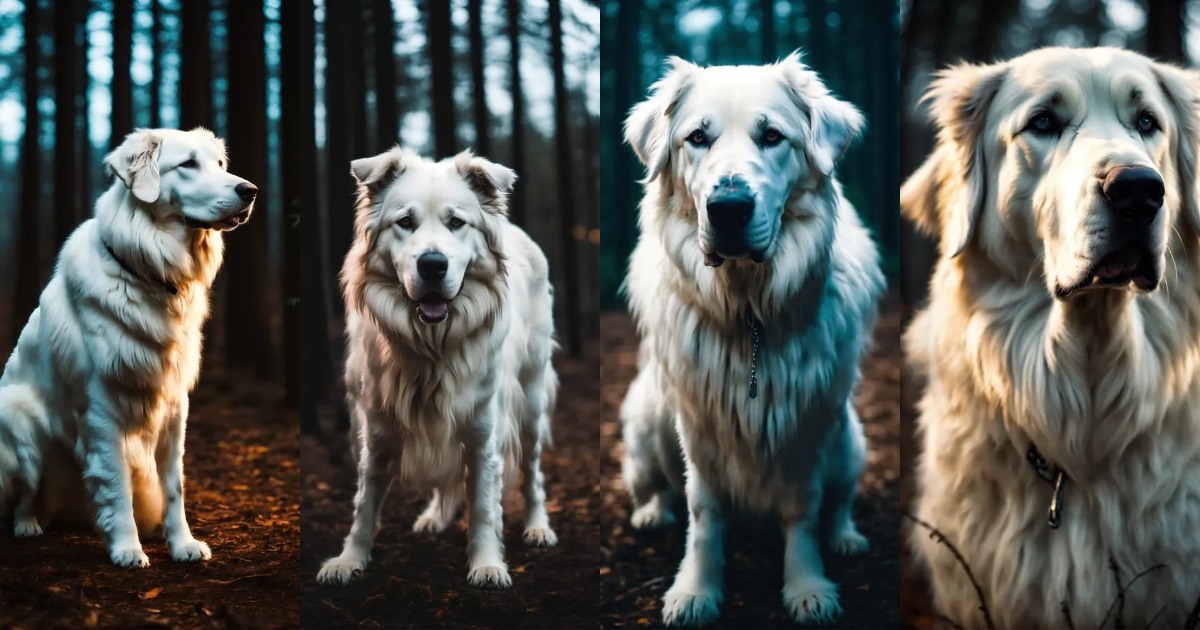 Lexica - Realistic full body award winning photo of a large white dog ...