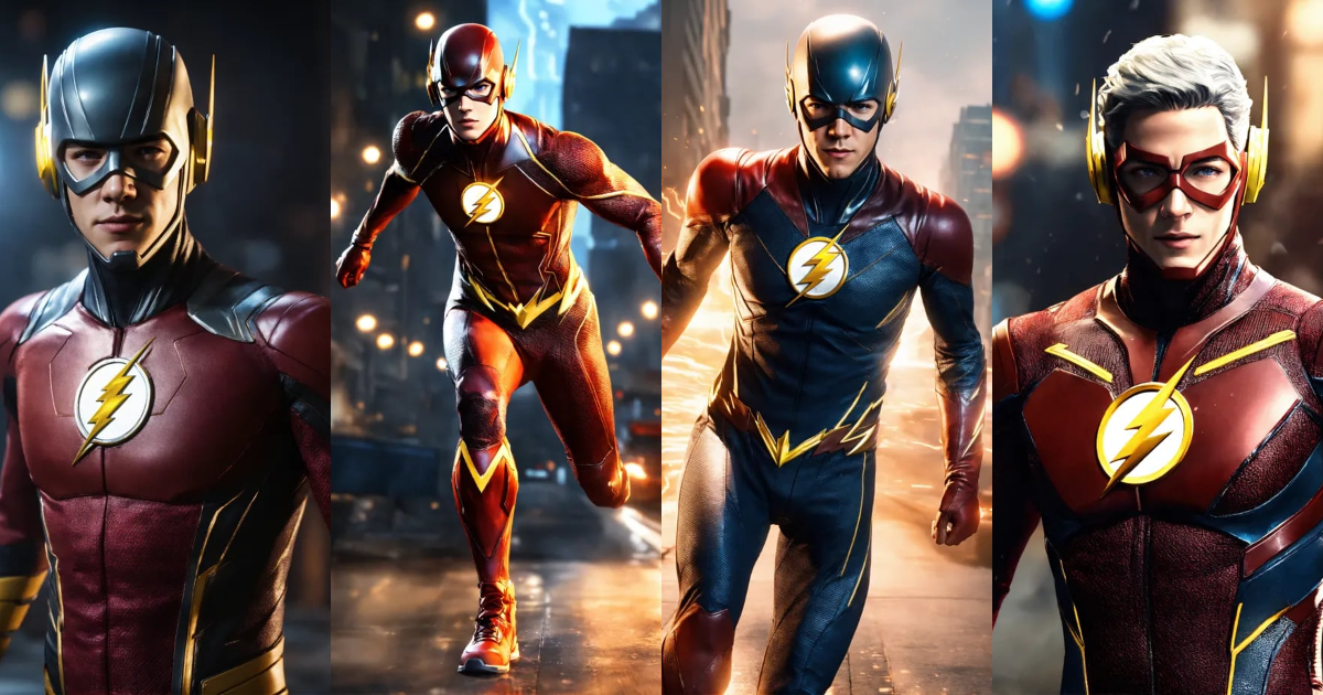 Lexica - The flash but quicksilver, unreal engine render, 8k