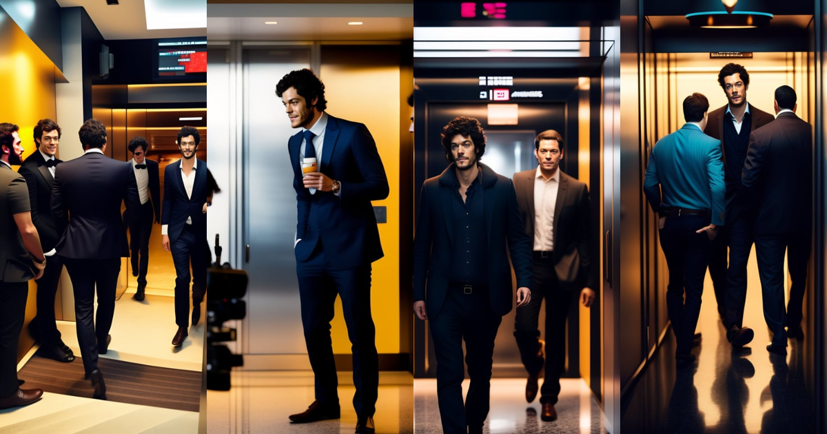 Lexica - Actor Adam Brody and his film crew (including a boom operator ...