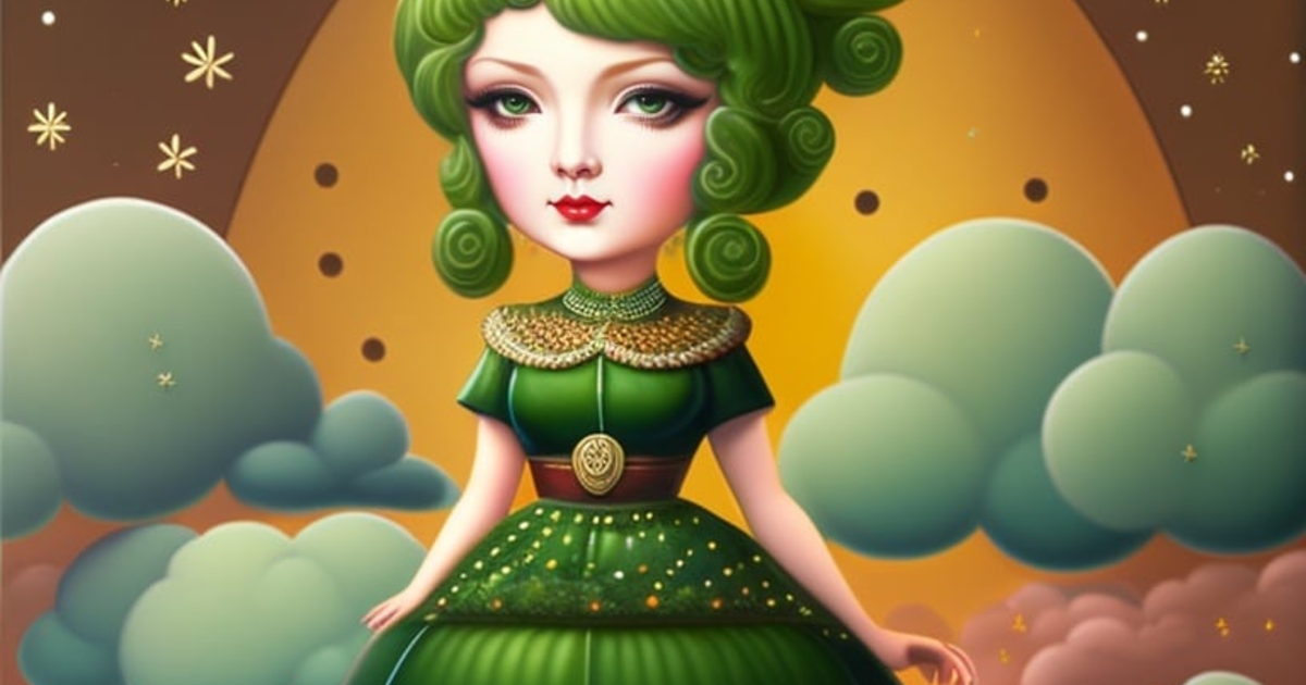 Lexica - Weed goddess in a cannabis plant dress in heaven wrapped in a ...