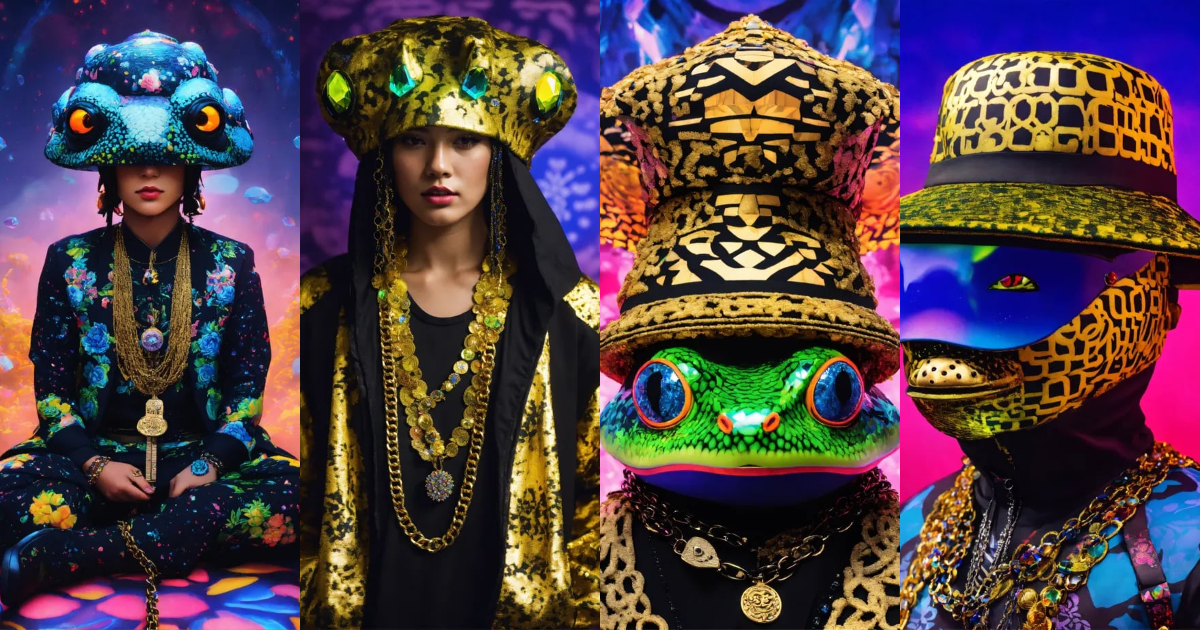 Lexica - Full body portrait A toad made out of a 3d black and sapphire ...
