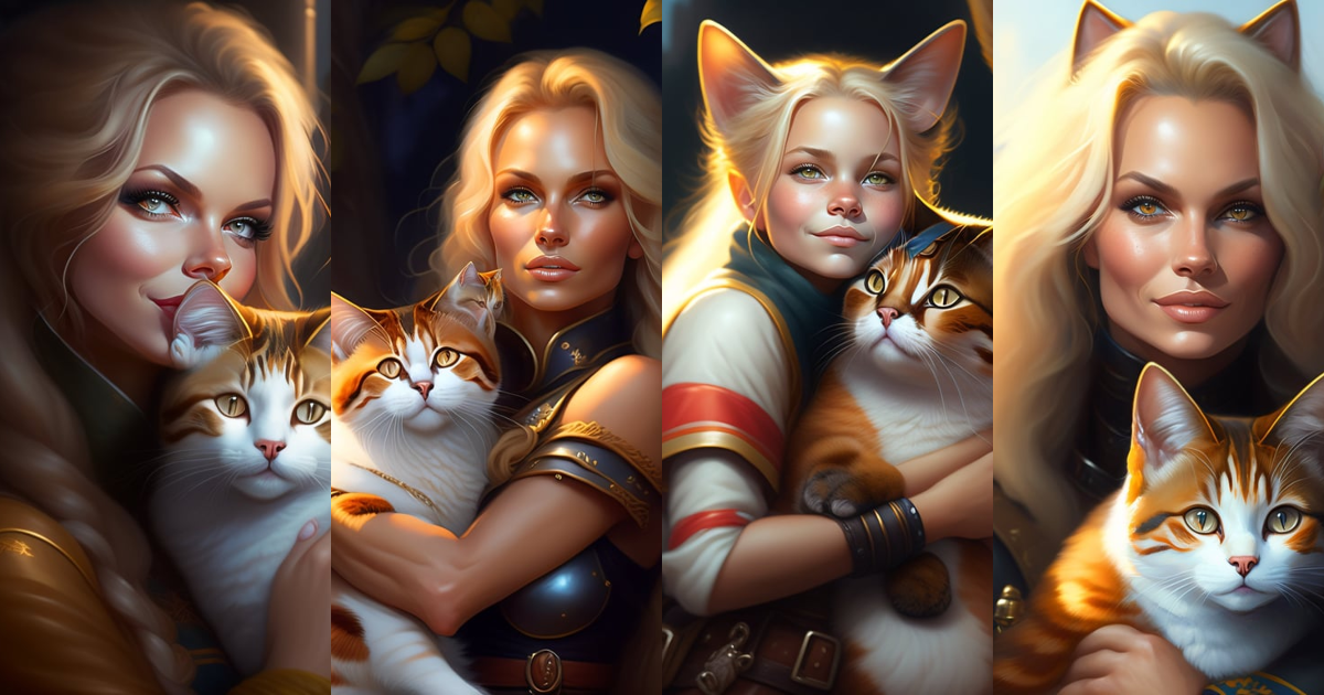 Lexica - A detailed portrait of a cute Pamela Anderson hugging a cute ...
