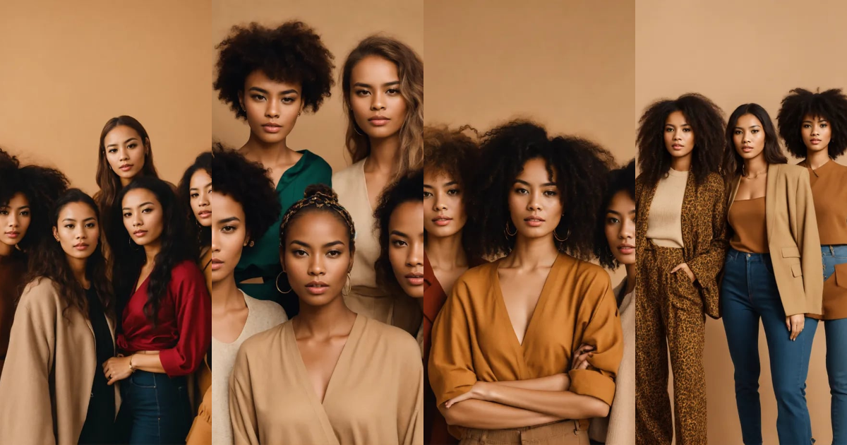 Lexica - Multi Ethnic Group of Womans with diffrent types of skin ...