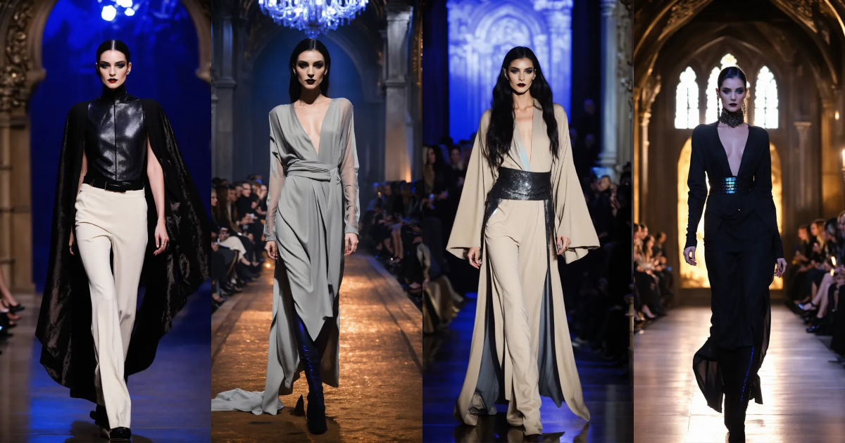 Lexica - Lothlorien androgynous royal vampire walking runway during ...
