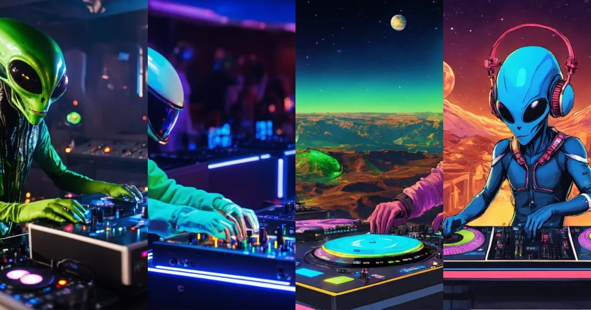 Lexica - Alien DJing on the space
