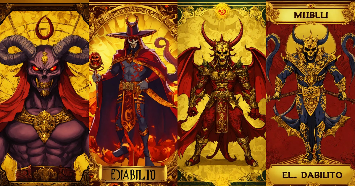 Lexica - A evil based on the card "el diablito" of the mexican lottery ...