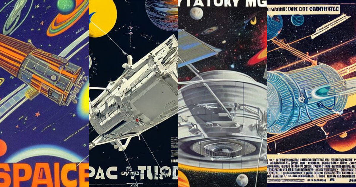 Lexica - Space probe, symmetric, highly detailed, 4 k, 1 9 6 0 poster