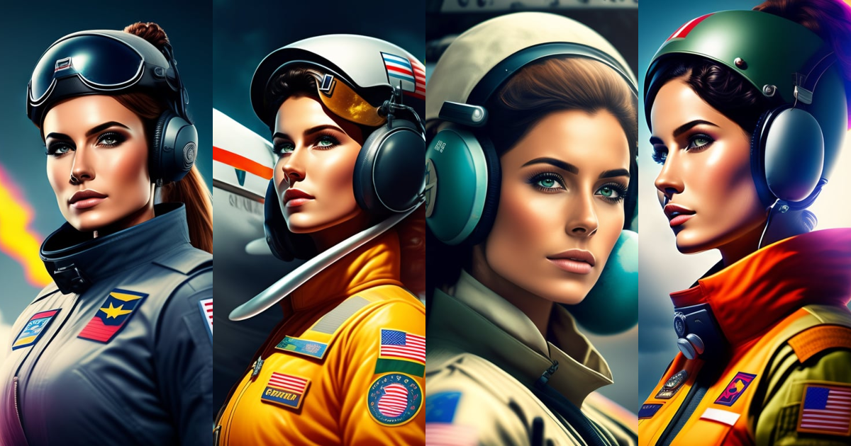 Lexica - Girl fighter pilot