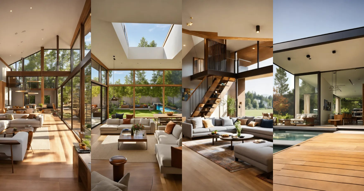 Lexica - American modern style house combine into one level medium size ...