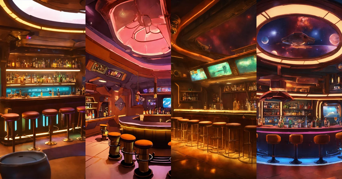 Lexica - The bar on the intergalactic station is a mix of old tavern ...