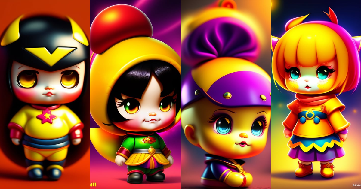Lexica - Cute and adorable cartoon omi xiaolin showdown baby , yellow ...