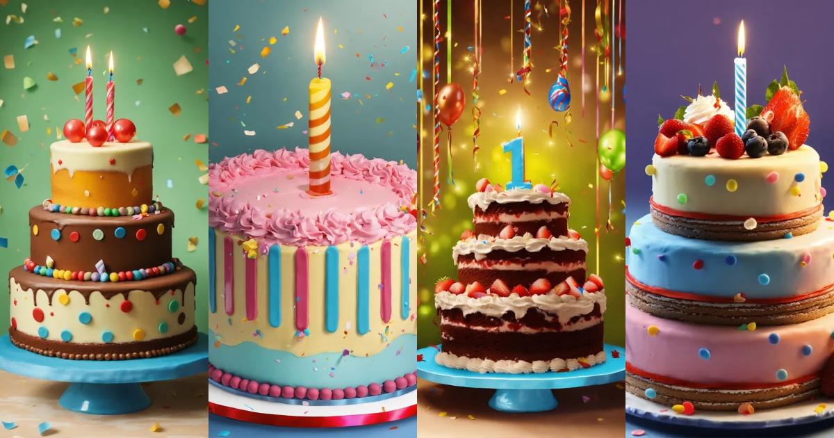 Lexica - Birthday,cake,realistick,ten,no background