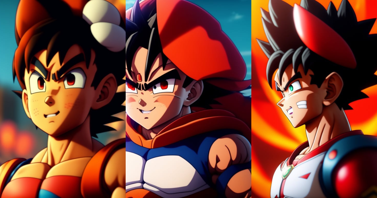 Lexica - Goku diguised as ladybug animated series character