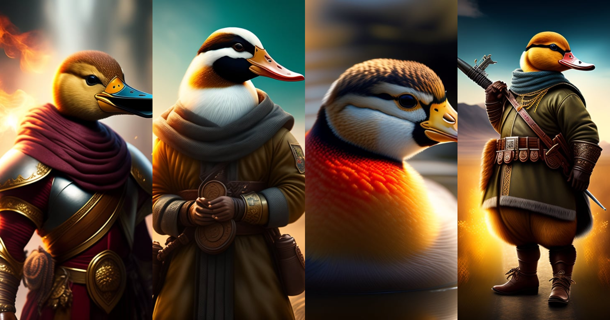 Lexica - Dondald duck Warrior