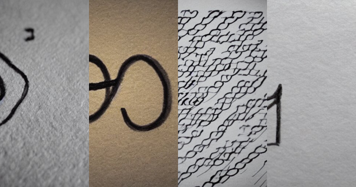 Lexica - The number that comes after infinity, written with pencil, on ...
