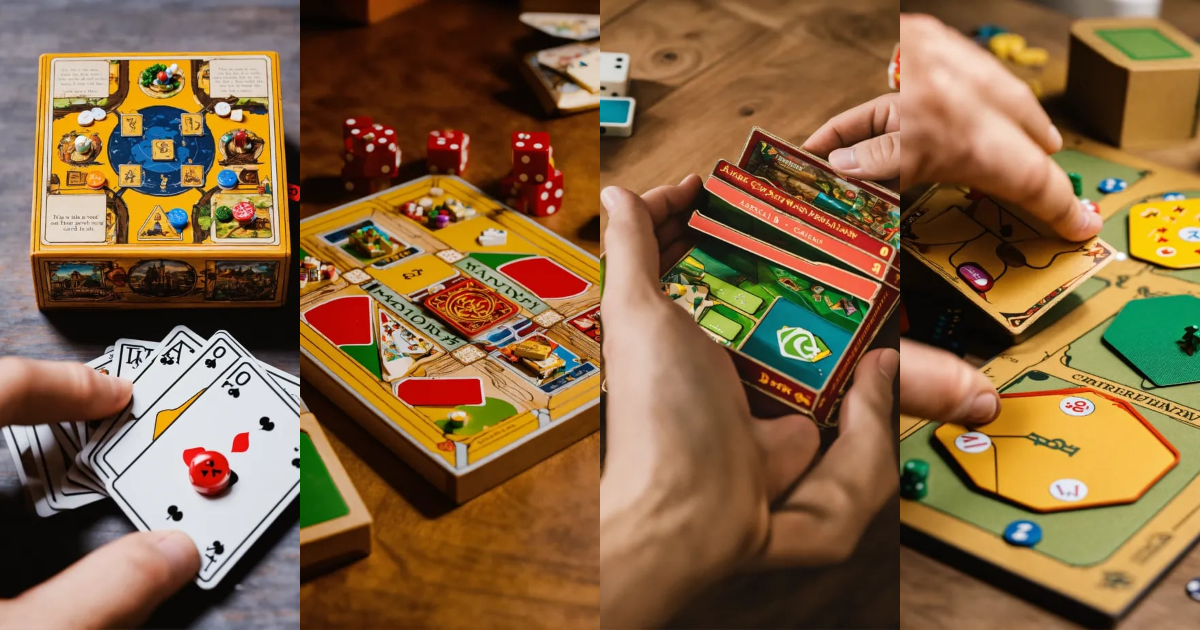 Lexica - Card board game in a hand