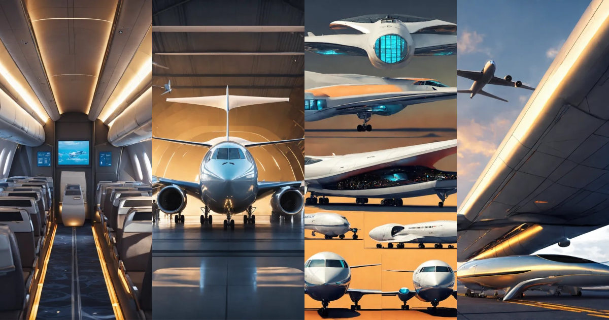Lexica - Futuristic style common airplane {prompt}. sleek, modern ...