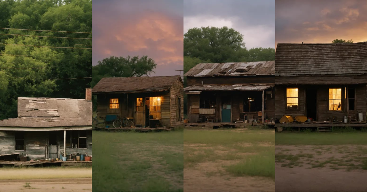 Lexica - A photograph of an old shack in texas, Gregory Crewdson wide ...