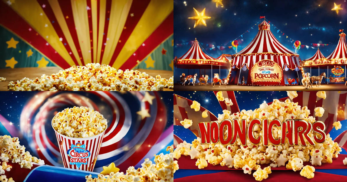 Lexica - Circus night stars fun popcorn