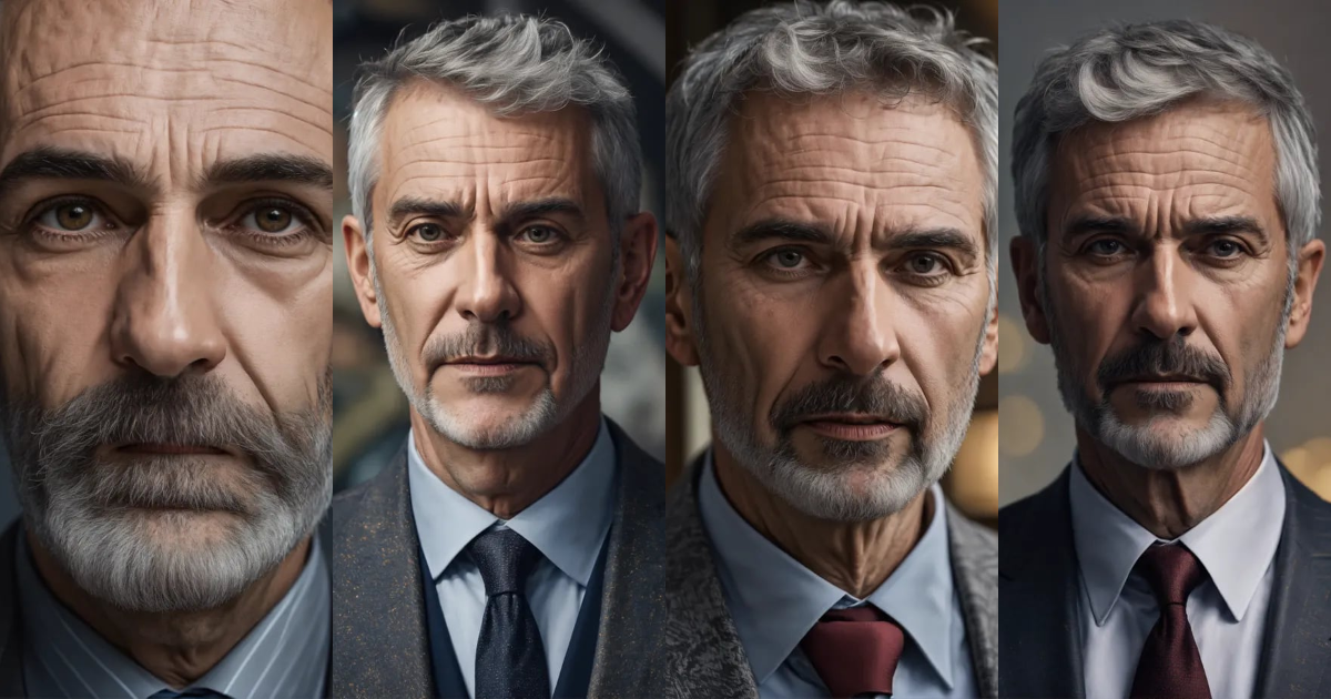 Lexica - A realistic photo of a thin 50-year-old french man, with ...