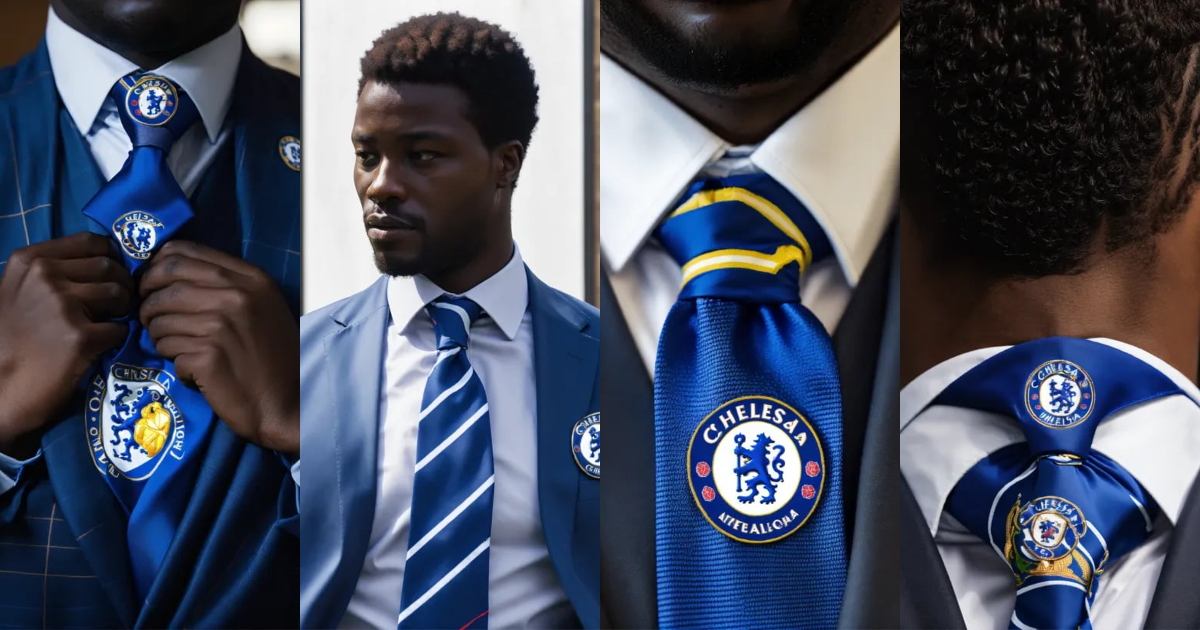 Lexica - Closeup of Faceless African lawyer dressed in a Chelsea soccer ...