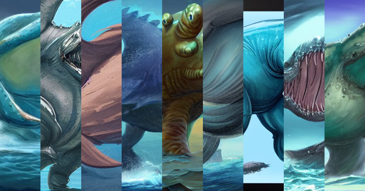 Lexica - Ocean Giant Creature Bloop, concept art
