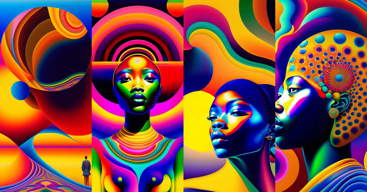 Lexica - Psychedelic African-American art, Minimalism abstraction at ...