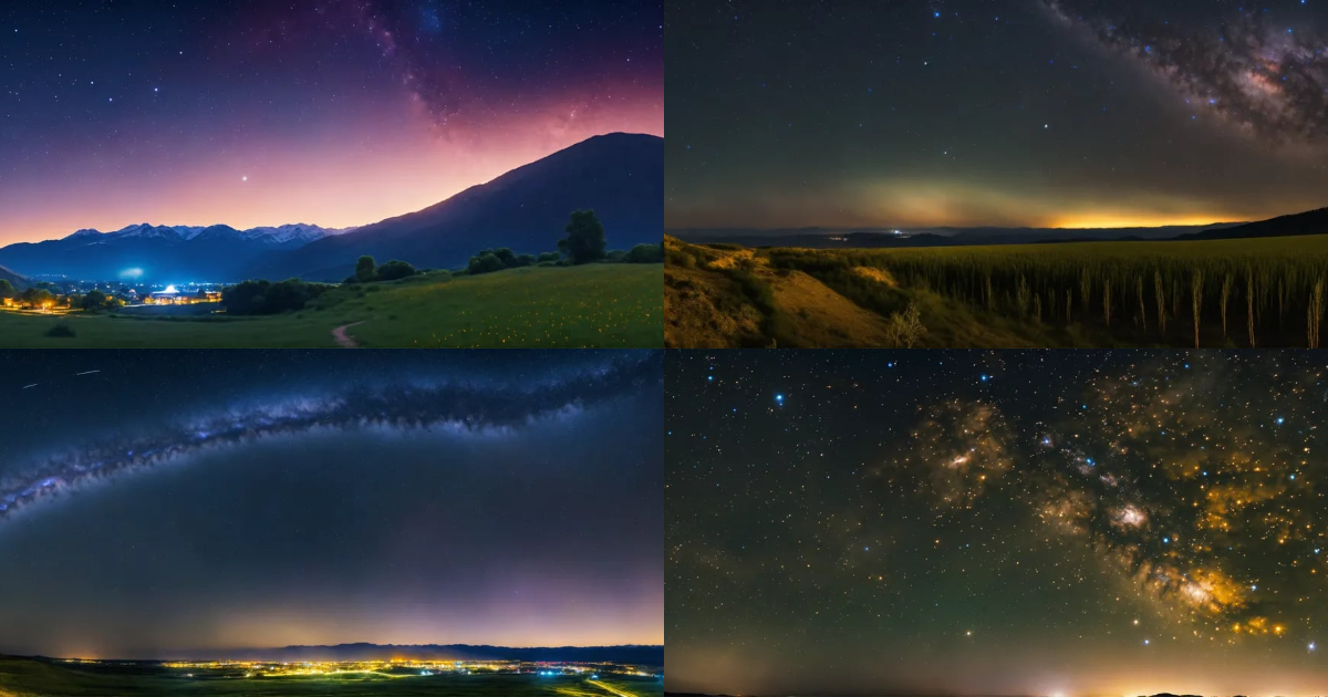 Lexica - Stars on evening night, detailed, 16k, focused, extreme ...