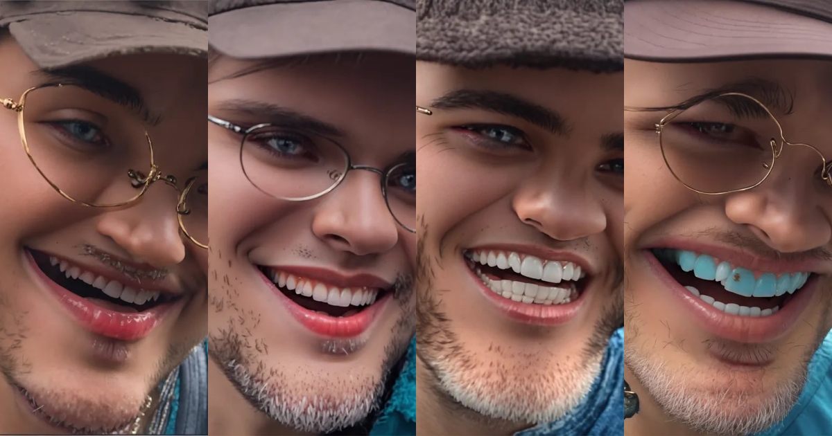 Lexica - Create exactly the same image, but with fangs.