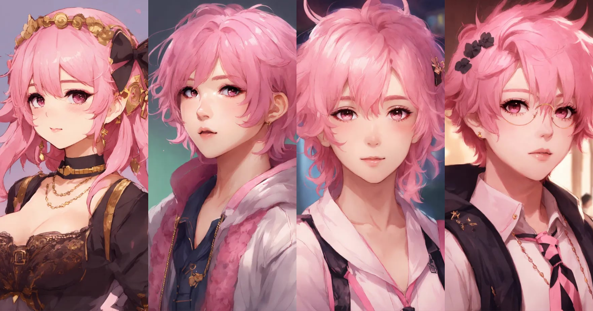 Lexica - Concept art of a cute astolfo feminine boy wearing makeup and ...