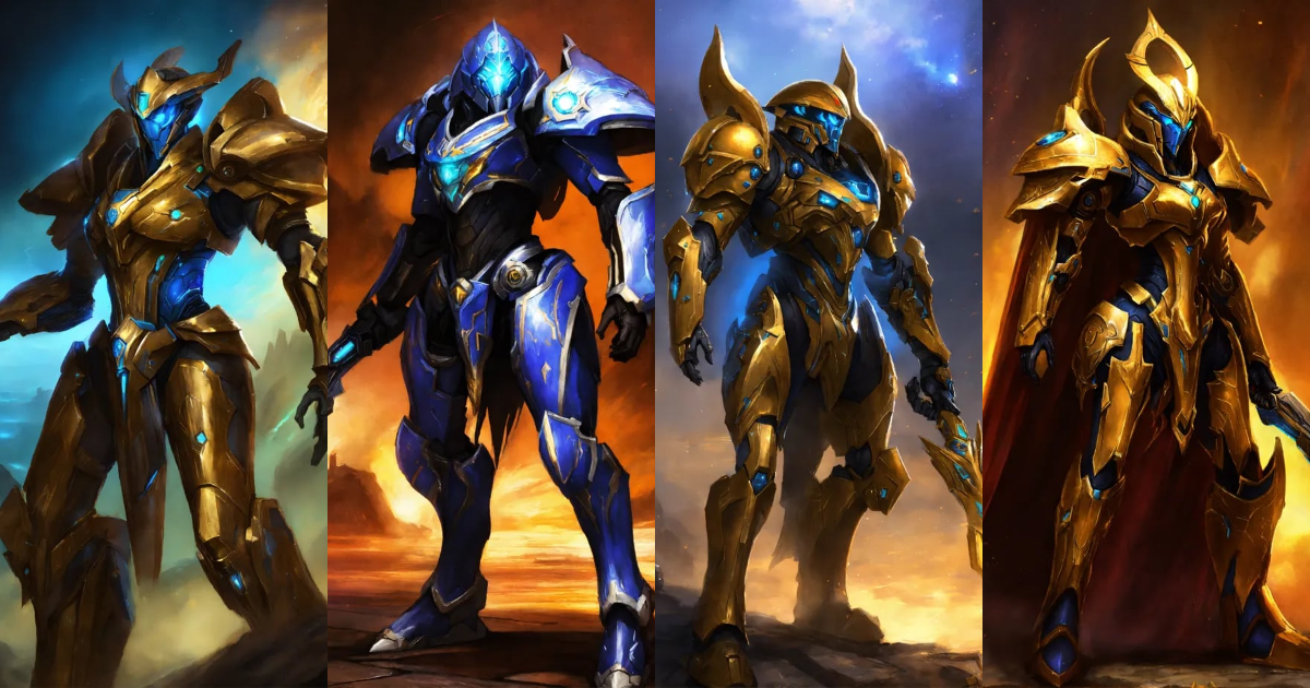 Lexica - Retribution of scyrah dawnguard sentinel, starcraft protoss art