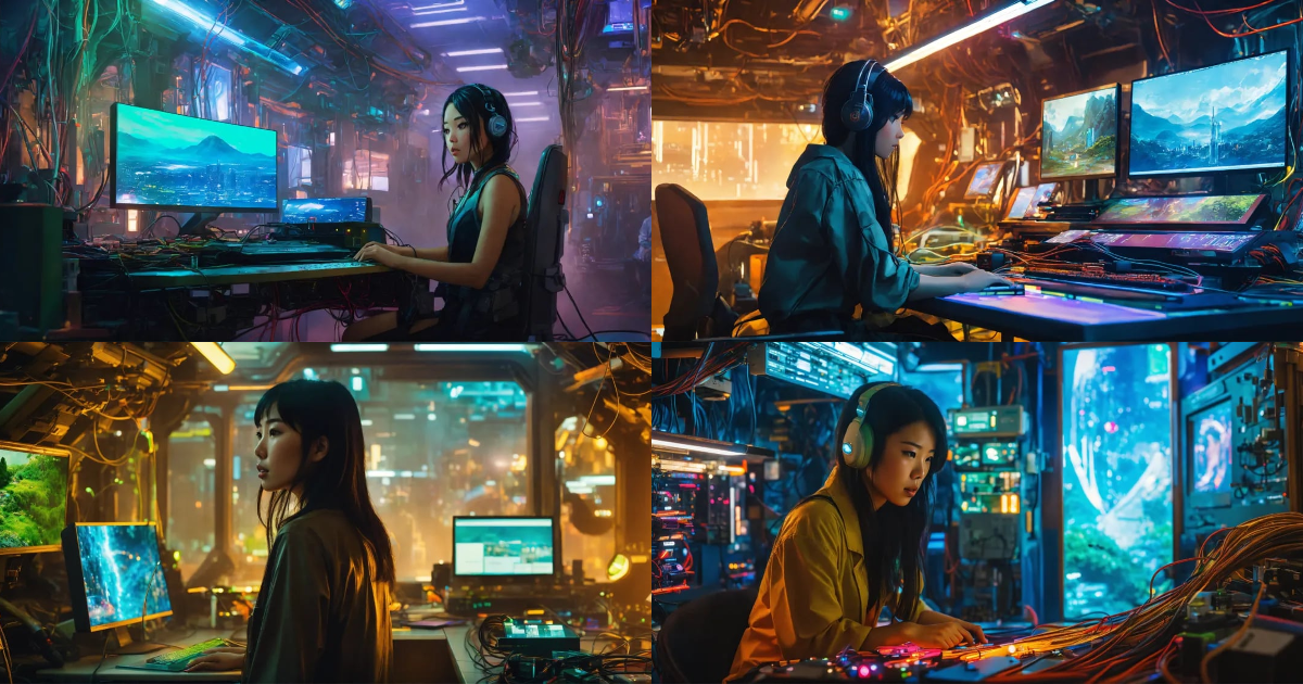 Lexica - Portrait photography inside of a futuristic Blade Runner ...