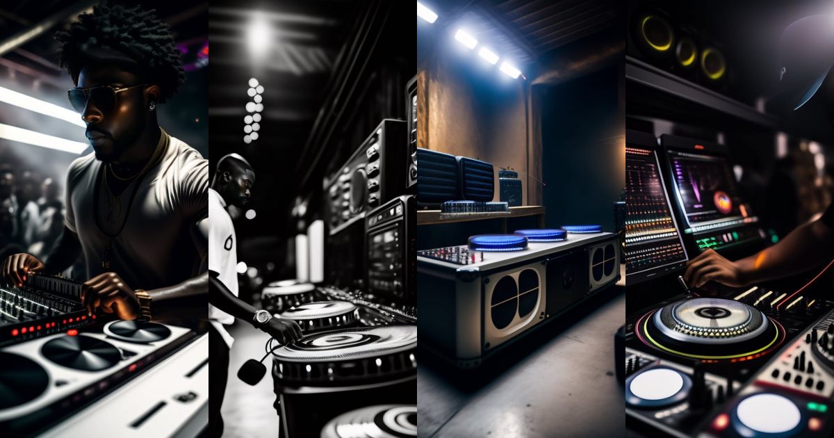 Lexica - Intricately detailed photograph of a dj at an underground ...