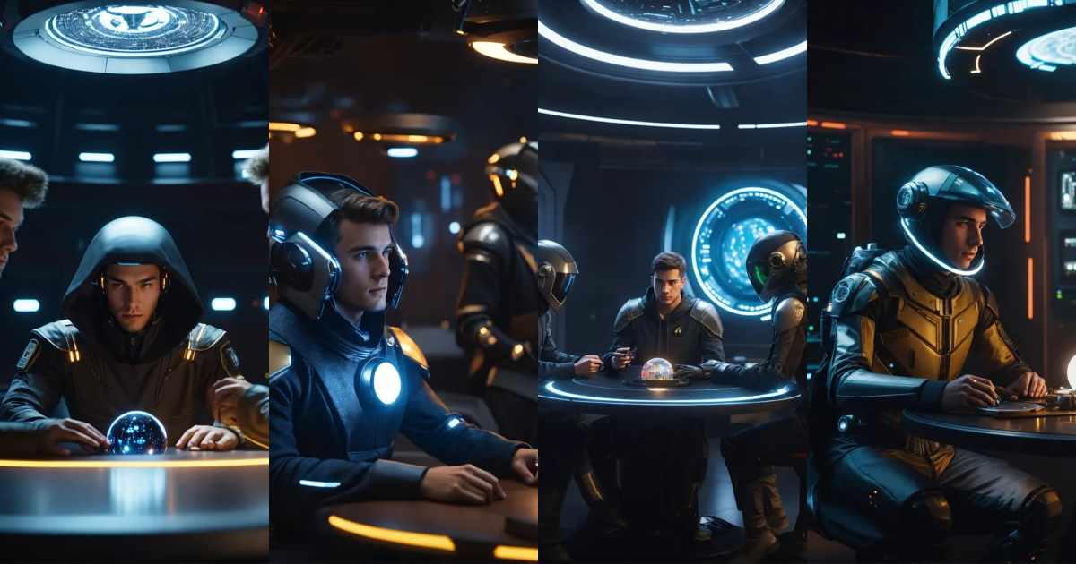 Lexica - Nerdy 25 year old male cyborg hacker wearing futuristic ...