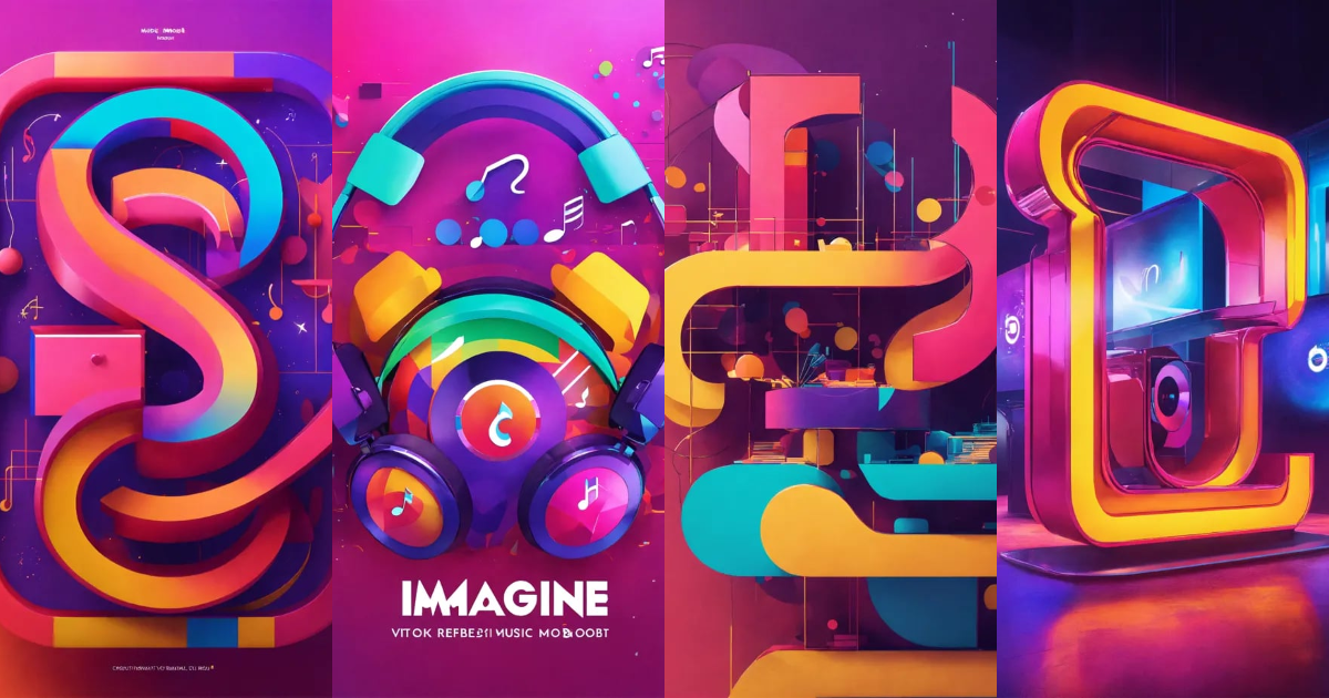 Lexica - /imagine a vibrant music channel mood boost logo, creatively ...