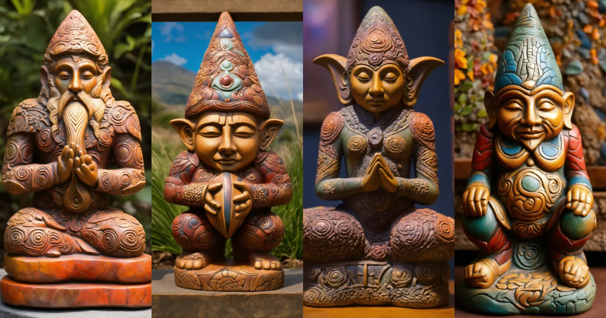 Lexica - An ancient stone hand made meditative gnome totem style ...