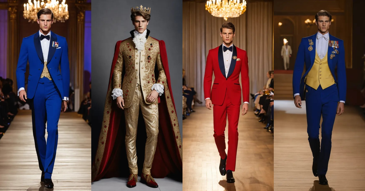 Lexica - A full-body portrait of a man Male fashion model dressed as a ...