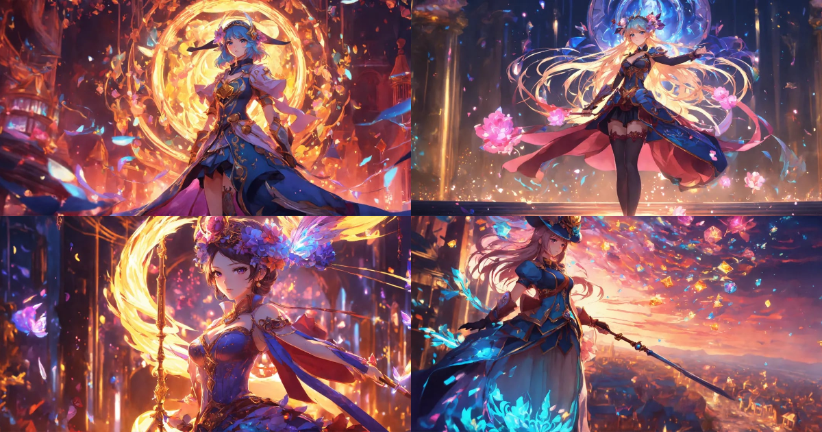 Lexica - Abstract style anime art of magic girl 8k, stunning intricate ...