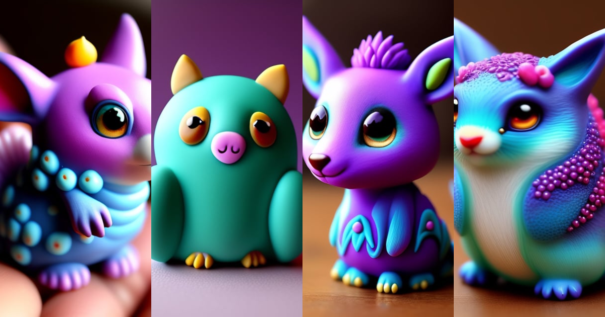 Lexica - Polymer clay fantasy creature cute