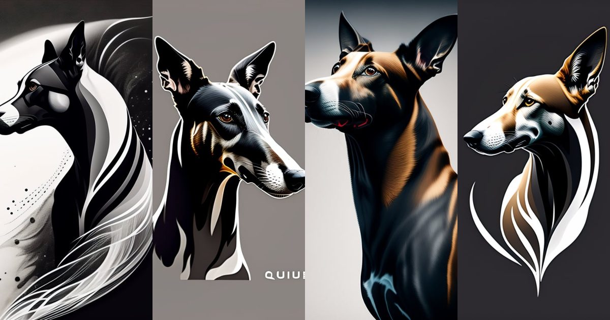 Lexica - A beautiful design of minimalist running greyhound by quibe ...