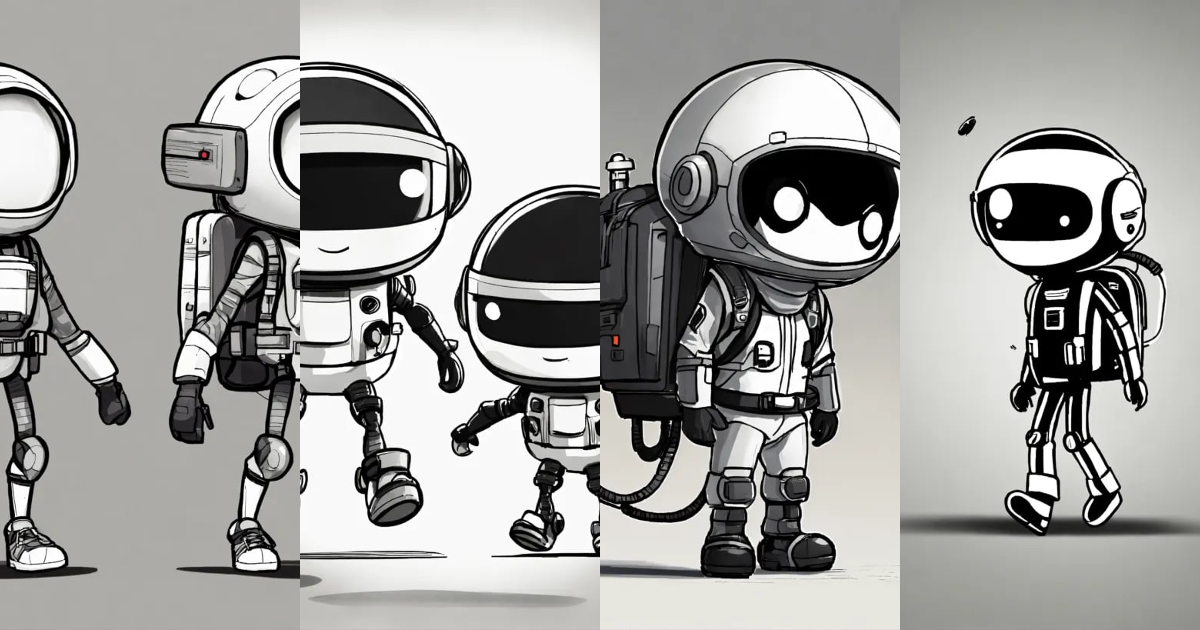 Lexica - 2d stickman, black and white, carrying a jetpack. comic theme ...