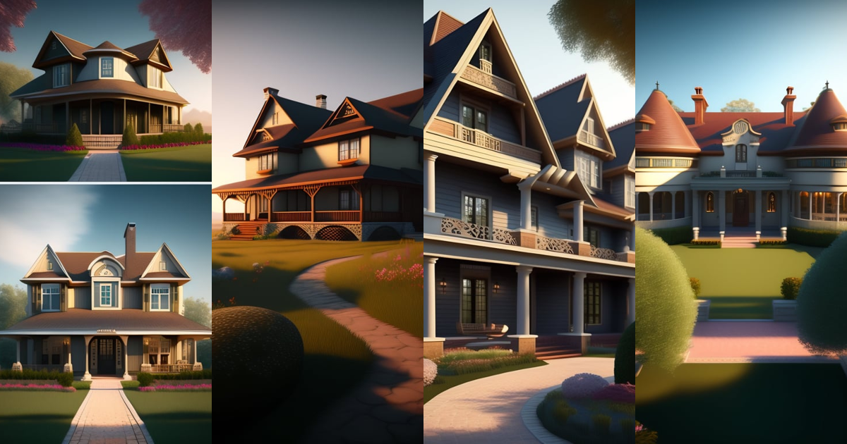 Lexica - Beautiful realistic mansions in 8k
